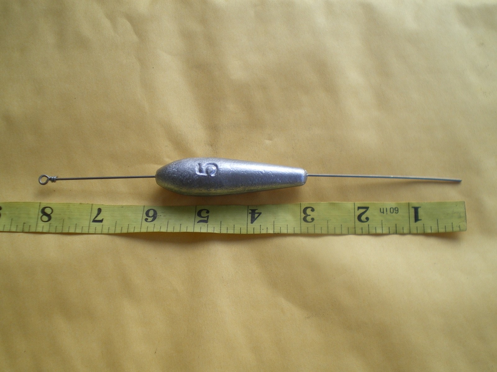 10 PCS. STRAIGHT DOWN BOTTOM BOUNCER SINKER 5 OZ. S.S. WIRE .045 X 8 ...