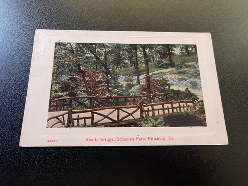 Rustic Bridge, Schenley Park, Pittsburg PA Vintage Postcard Posted ...