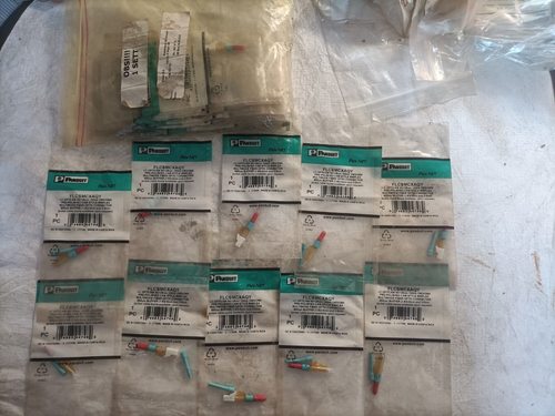 PANDUIT OPTICAM FLCSMCXAQY LC SIMPLEX FIBER OPTIC CONNECTOR, OM3/OM4 ...