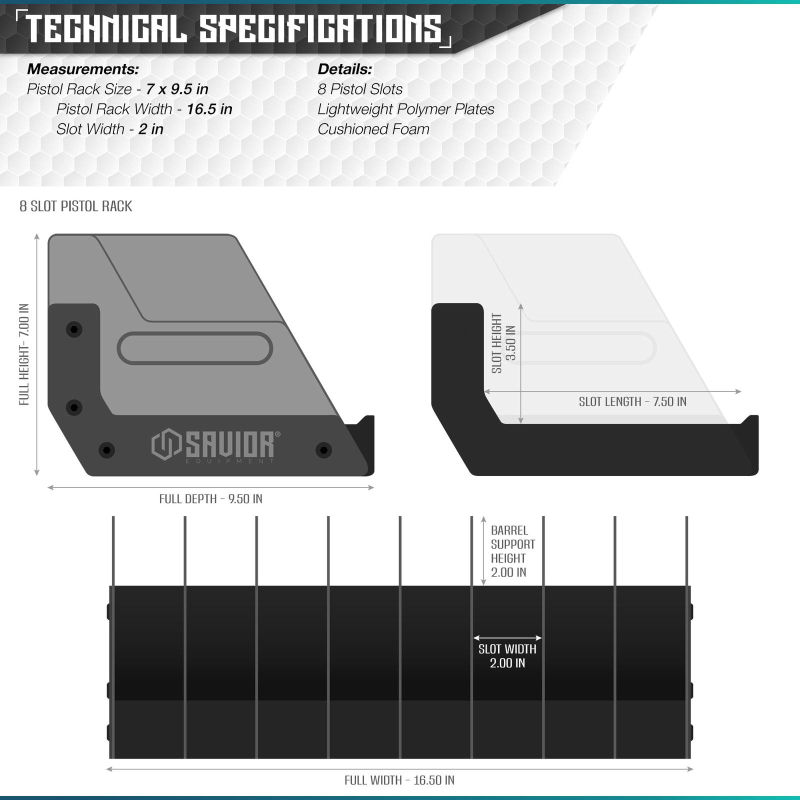 [SAVIOR]4-12 Gun Pistol Rack Revolver Handgun Storage Gun Safe ...