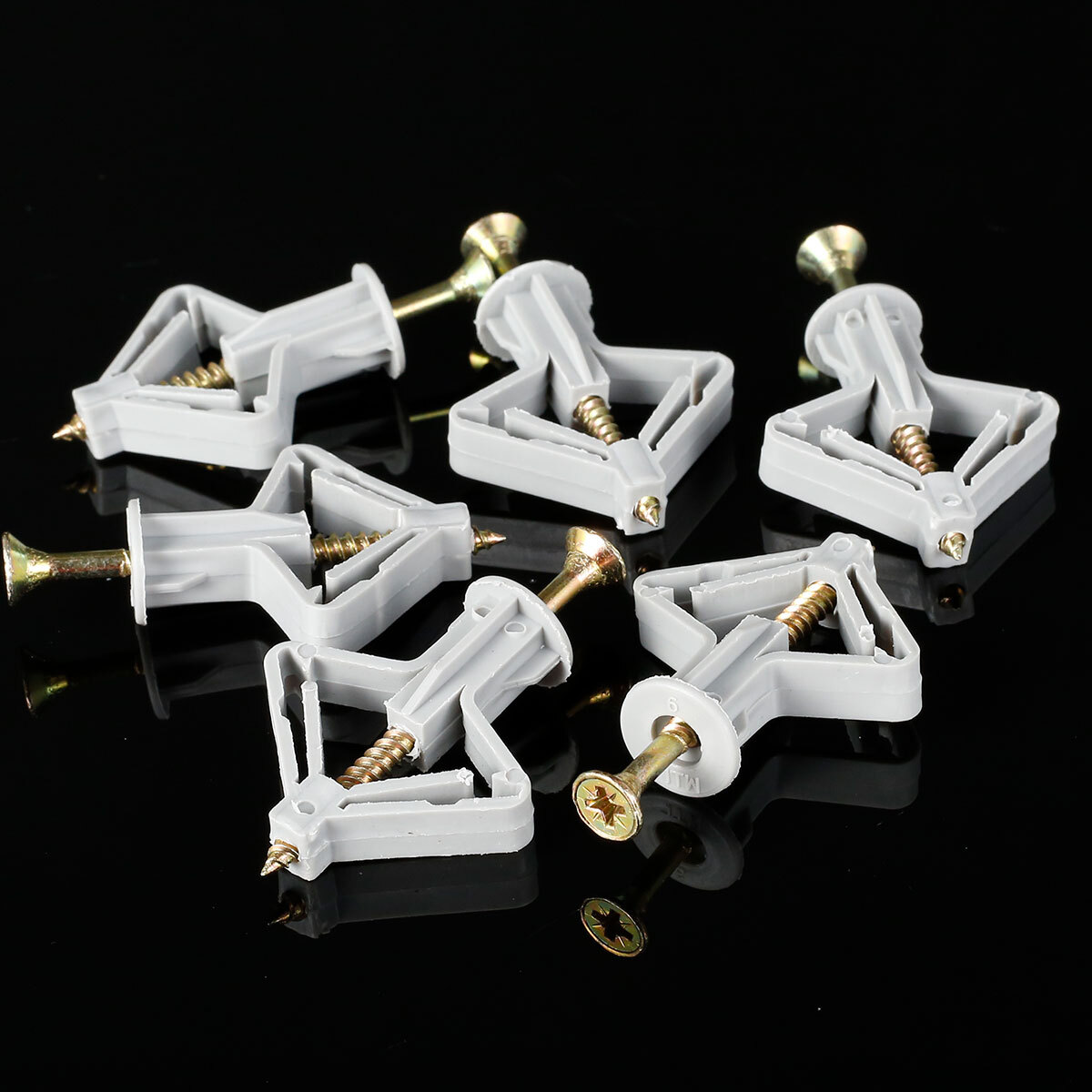 50Pcs Butterfly Shape Expansion Anchor Bolt Kit Wall Curtain Gypsum ...