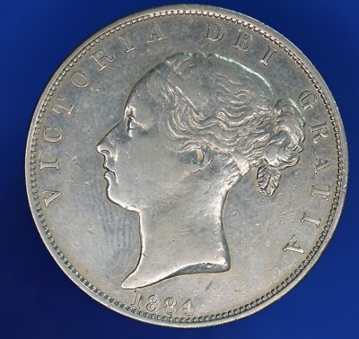 1884 Victoria Young head half crown 2/6, 92.5% silver coin [31270] | eBay
