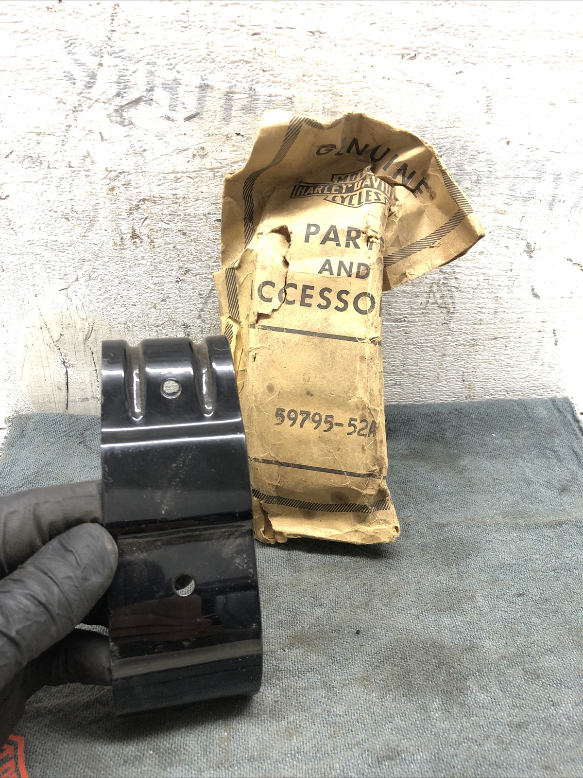 ORIGINAL HARLEY REAR FENDER MOUNT BRACKET SPORTSTER K MODEL 52-78 59795 ...