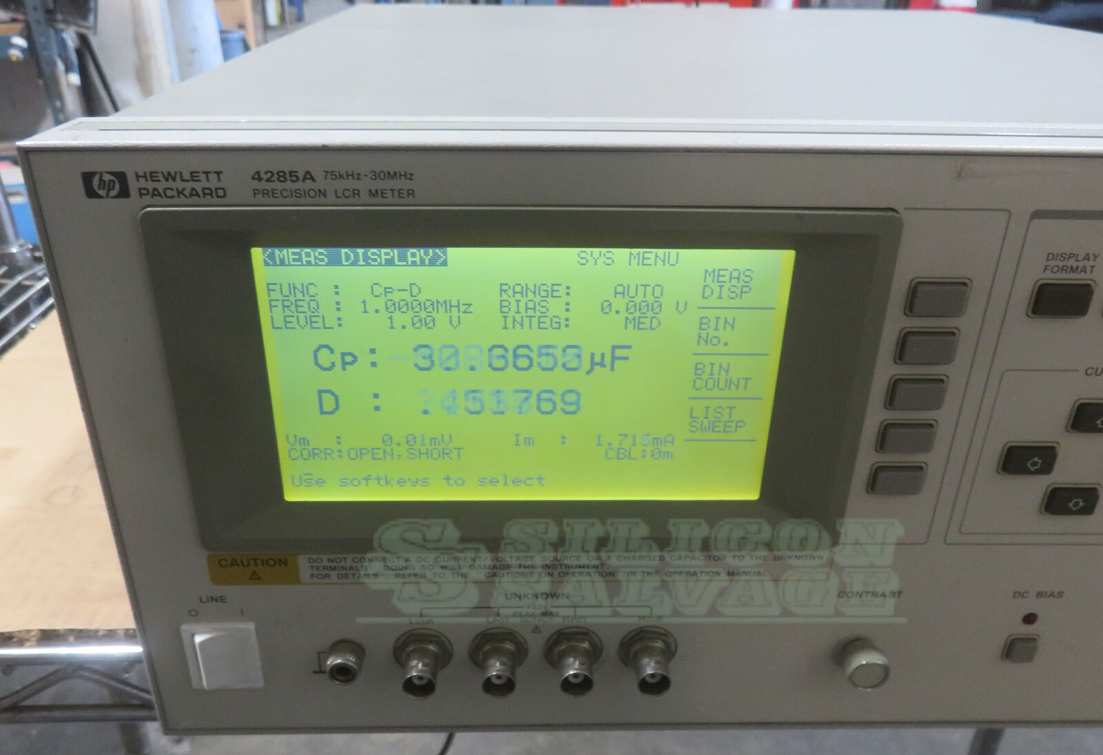 HP Agilent 4285A Precision LCR Meter 75kHz - 30MHz | eBay