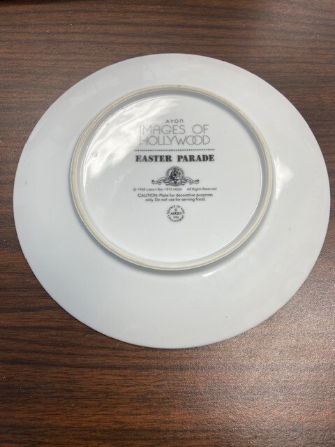 FRED ASTAIRE JUD GARLAND AVON FINE COLLECTABLE PORCELEAN PLATE EASTER ...