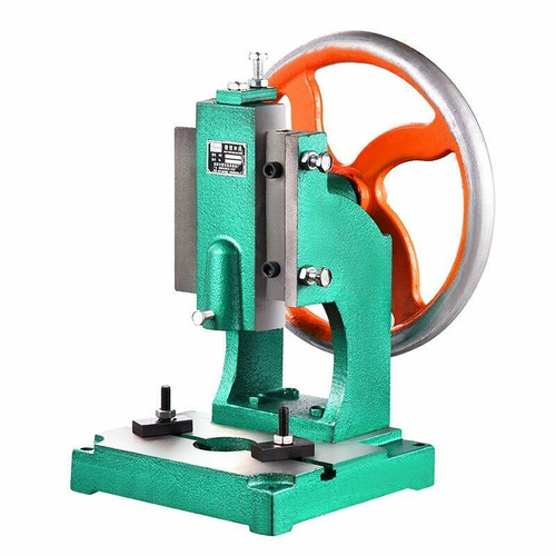 05T-1.5T Desktop Manual Hand Crank Disc Punch Press Punching Machine ...