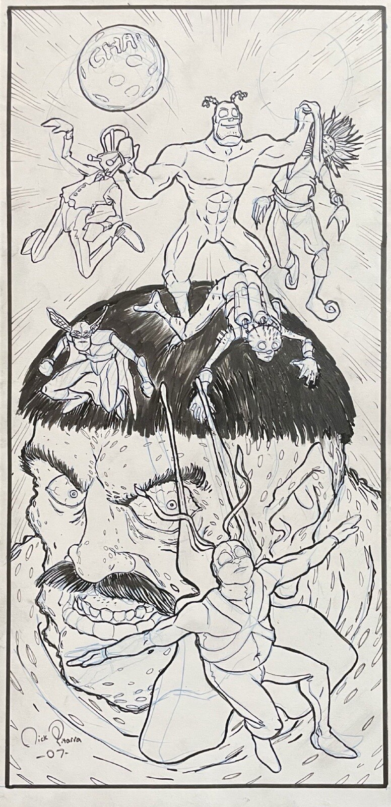 Ben Edlund’s The Tick Original Art by Nick Pitarra 8x17 | eBay