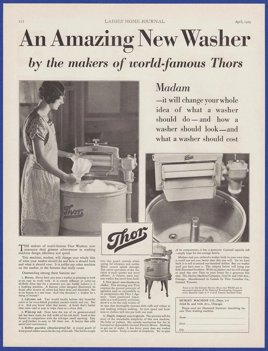 1920s Washing Machine Ad