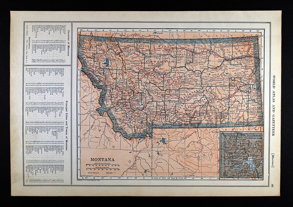 Map Of All Montana Towns Montana State Zipcode Highway, Route, Towns