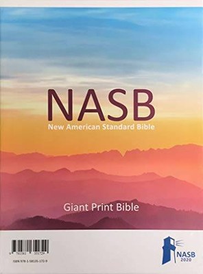 NASB Giant Print Bible, Maroon, Hardcover, 2020 text - Hardcover - GOOD ...