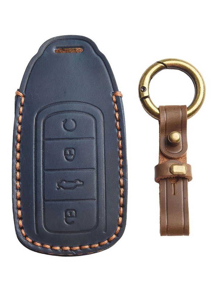 Sleek Blue Leather Key Cover for Chery Omoda 5 Protect your Keys in ...