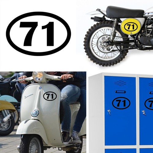 Number 71 Oval | eBay