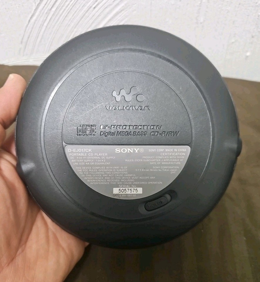 Sony CD Walkman Discman Car Portable Personal Player D-EJ017CK Tested ...