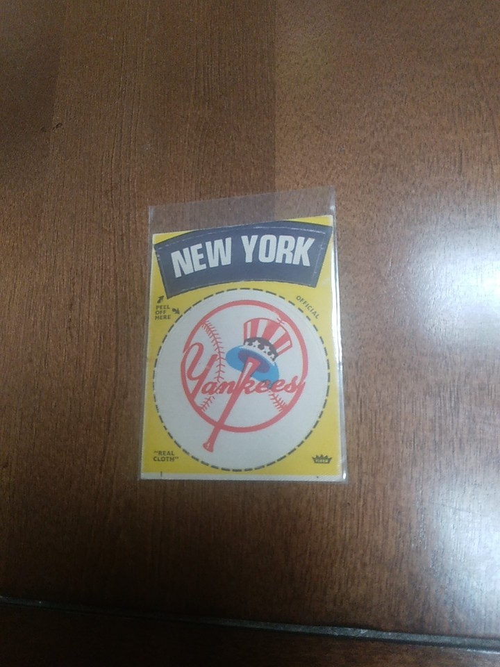 1968-72 Fleer Cloth Sticker NEW YORK YANKEES Patch Emblem ...