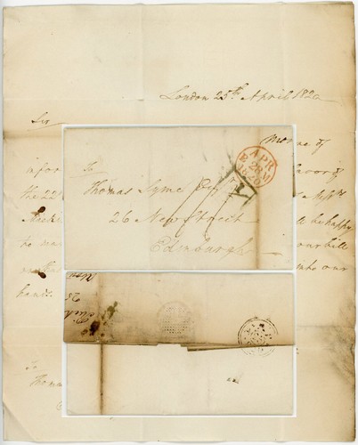 1820 LETTER to THOMAS LYME SCOTLAND re MONEY to INDIA | eBay UK