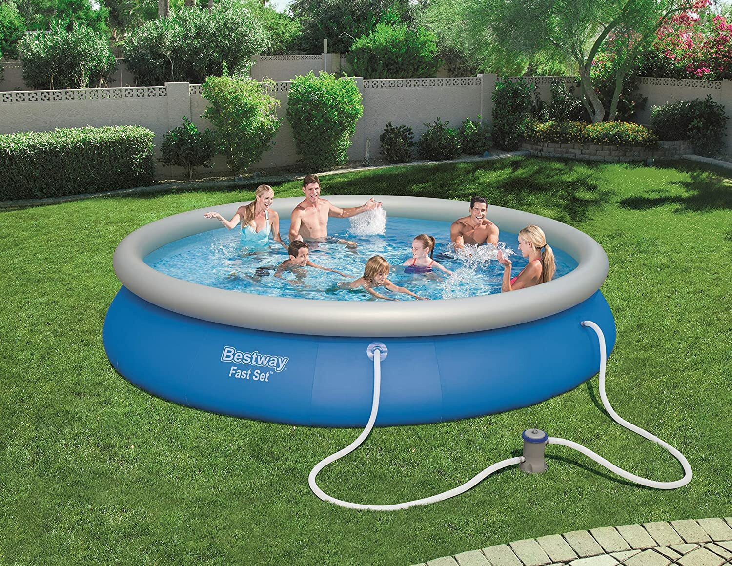 Bestway Fast Set Swimming Pool - 15' x 33" for sale online | eBay UK