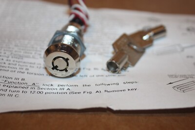 Fort MFSW-3 1138 Momentary key switch Lock Tubular Keyed to 27379 ...
