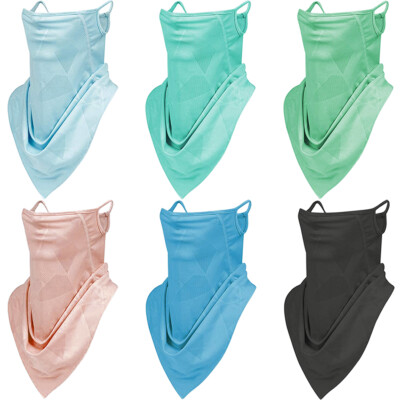 Neck Gaiter Bandanas with Ear Loops Sun Protection Face Mask Scarf for ...