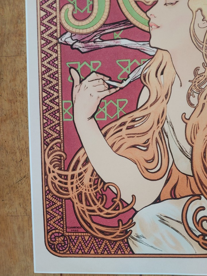 Job (1896) by Alphonse Mucha Art Nouveau Poster | eBay