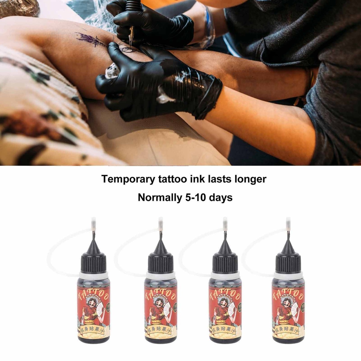 Homemade Waterproof Tattoos Semi Permanent Plant Based Henna Tattoo