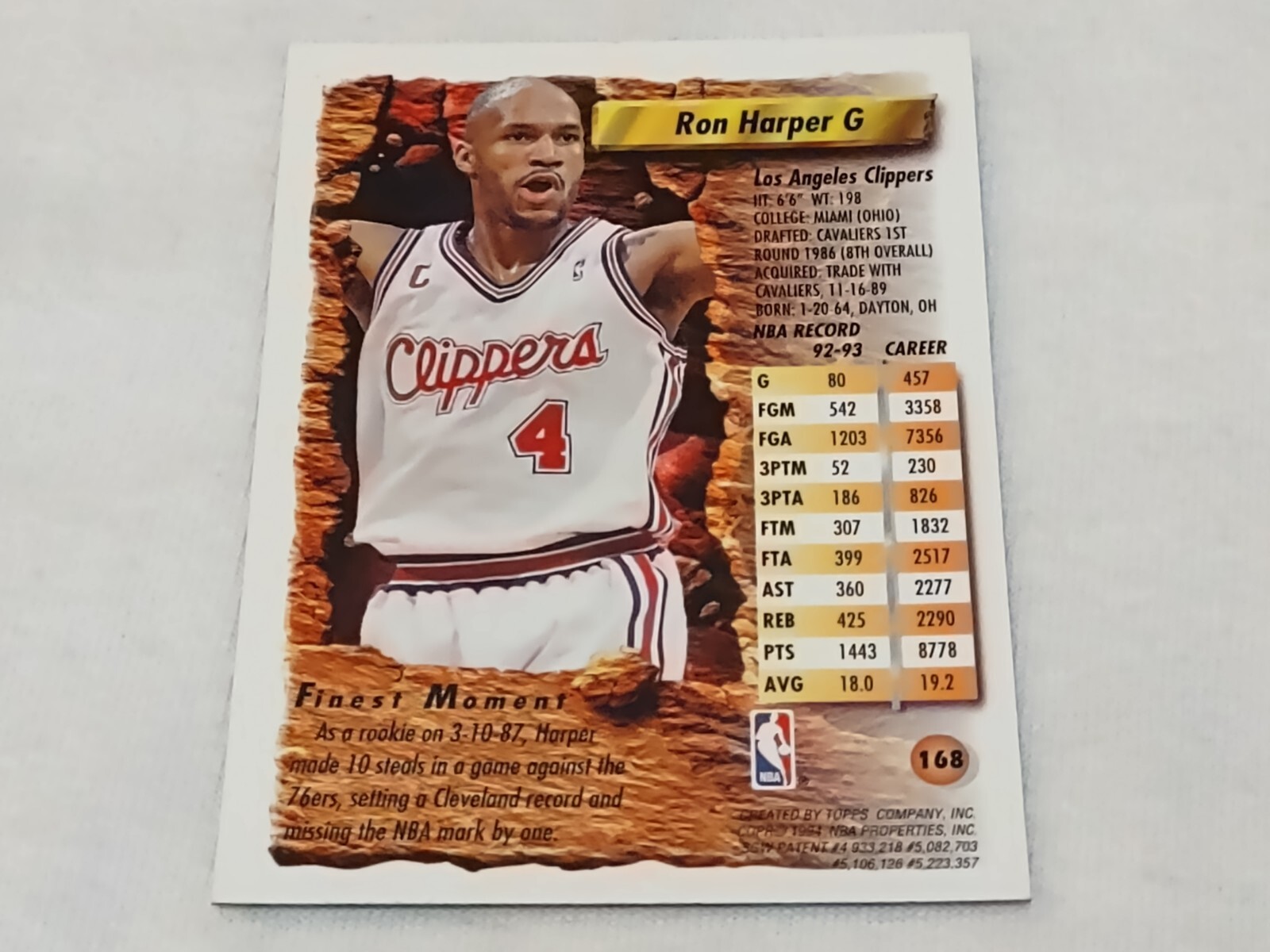 1993-94 Topps Finest - #168 Ron Harper for sale online | eBay