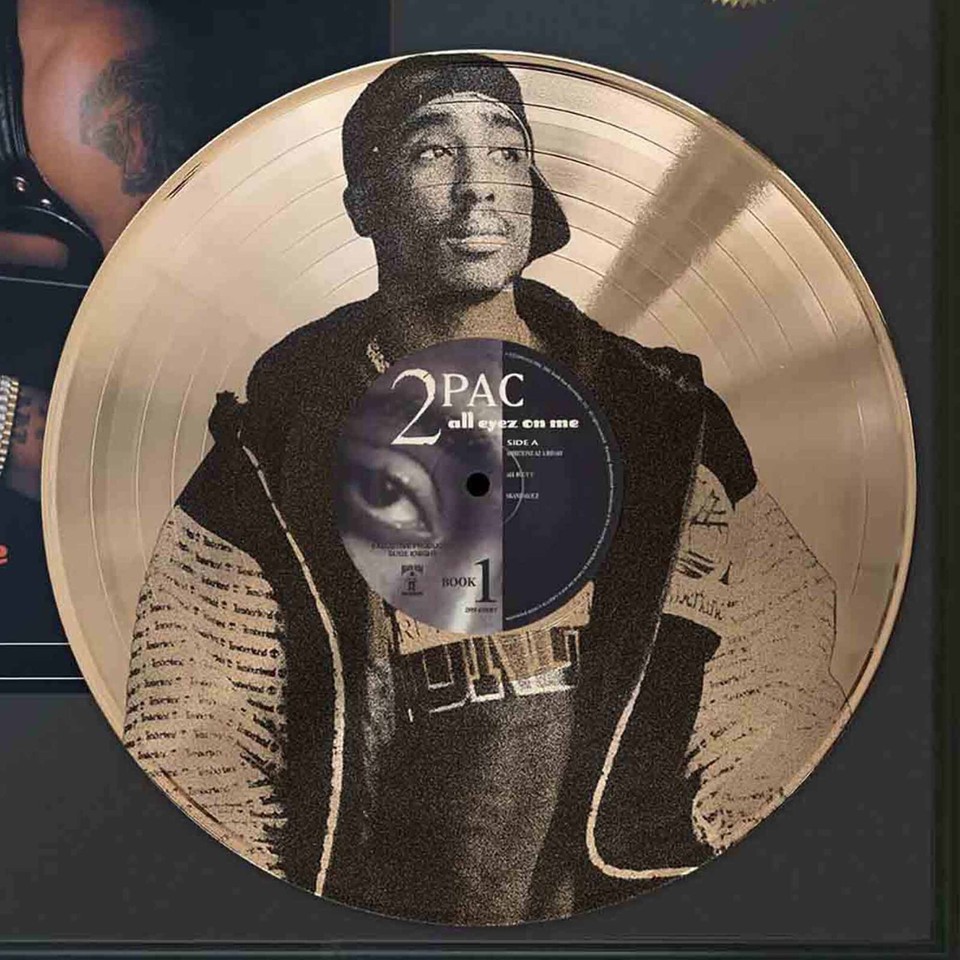 2Pac Tupac All Eyez On Me Framed Laser Etched Picture LP Display | eBay