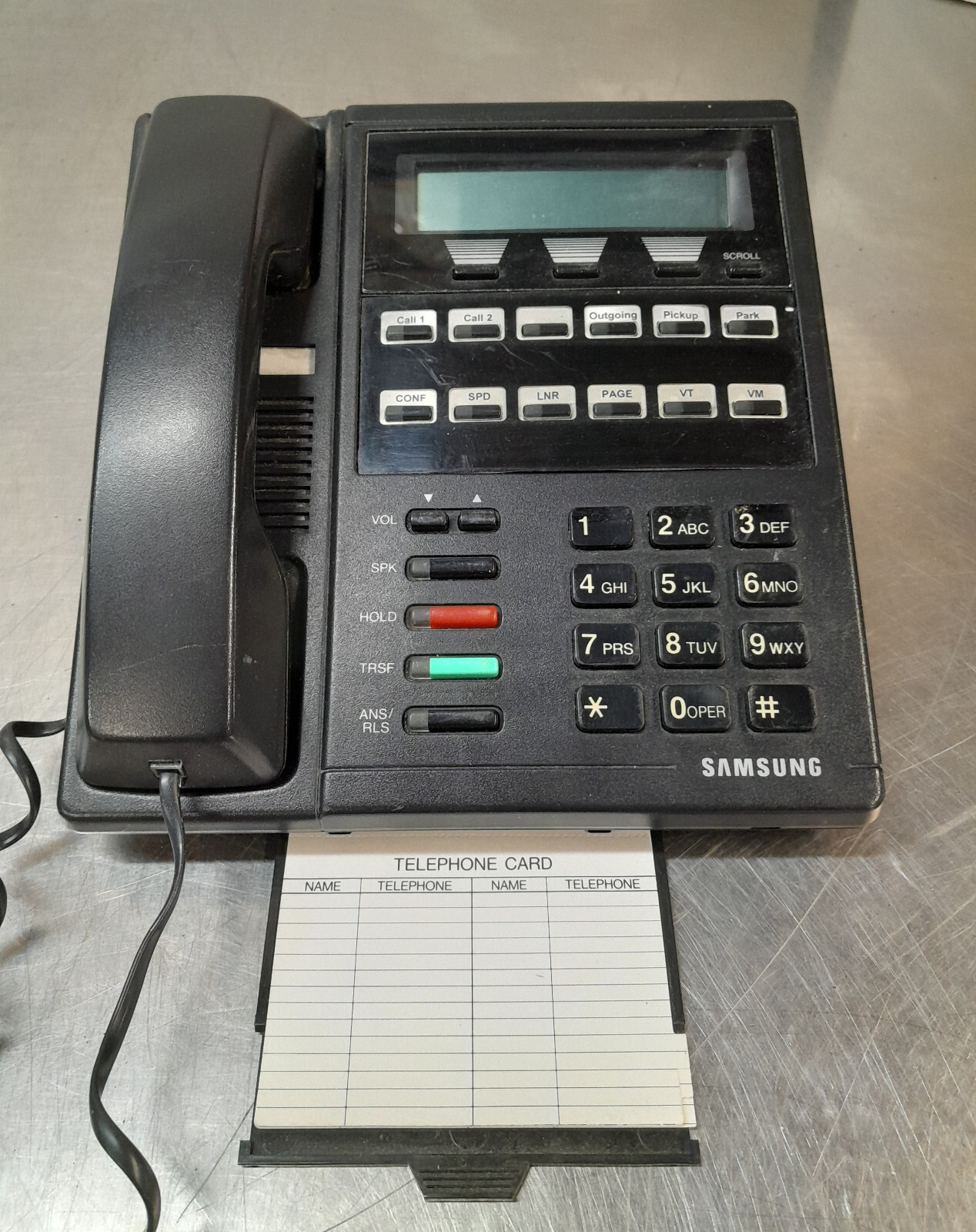 LOT OF 7 Samsung LCD 12B Keyset DCS Hearing Aid Compatible Phones with ...