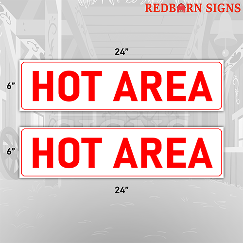 Hot Area 6"x24" REAL ESTATE RIDER SIGNS Double Sided 2PK - Visible and ...