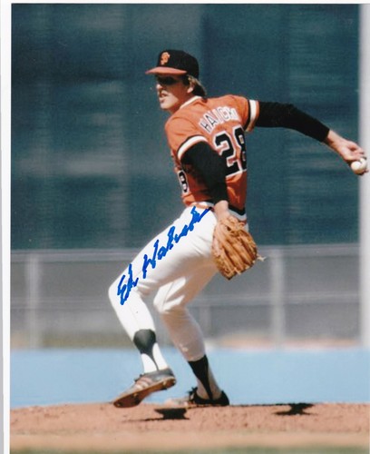 ED HALICKI SAN FRANCISCO GIANTS ACTION SIGNED 8x10 | eBay