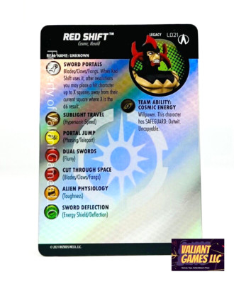 Marvel Heroclix Legacy Card Red-Shift #L021 Fantastic Four Storyline OP ...