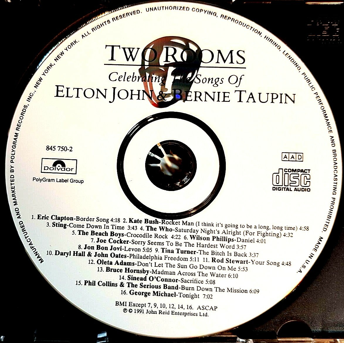 "Two Rooms" "Celebrating The Songs of Elton John & Bernie Taupin"-(CD ...