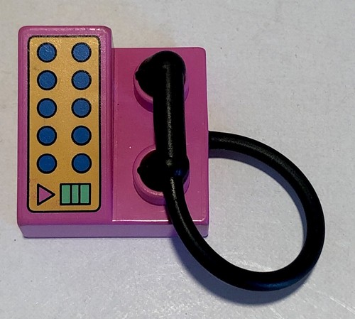 Vtg Lego Duplo PINK CORDED TELEPHONE PHONE for HOME OFFICE WORK HOUSE ...