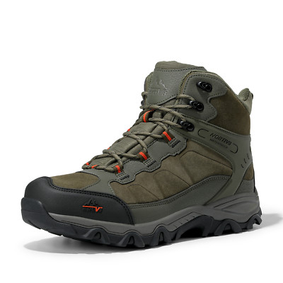 US Men's Waterproof Hiking Boots Non-slip Trekking Climbing Boots WIDE ...