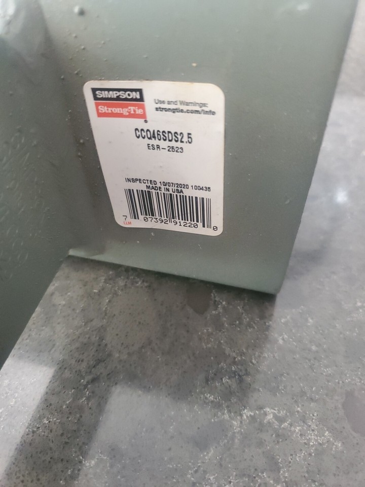 Simpson Strong-Tie CCQ46SDS2.5 4 x 6 Column Cap | eBay