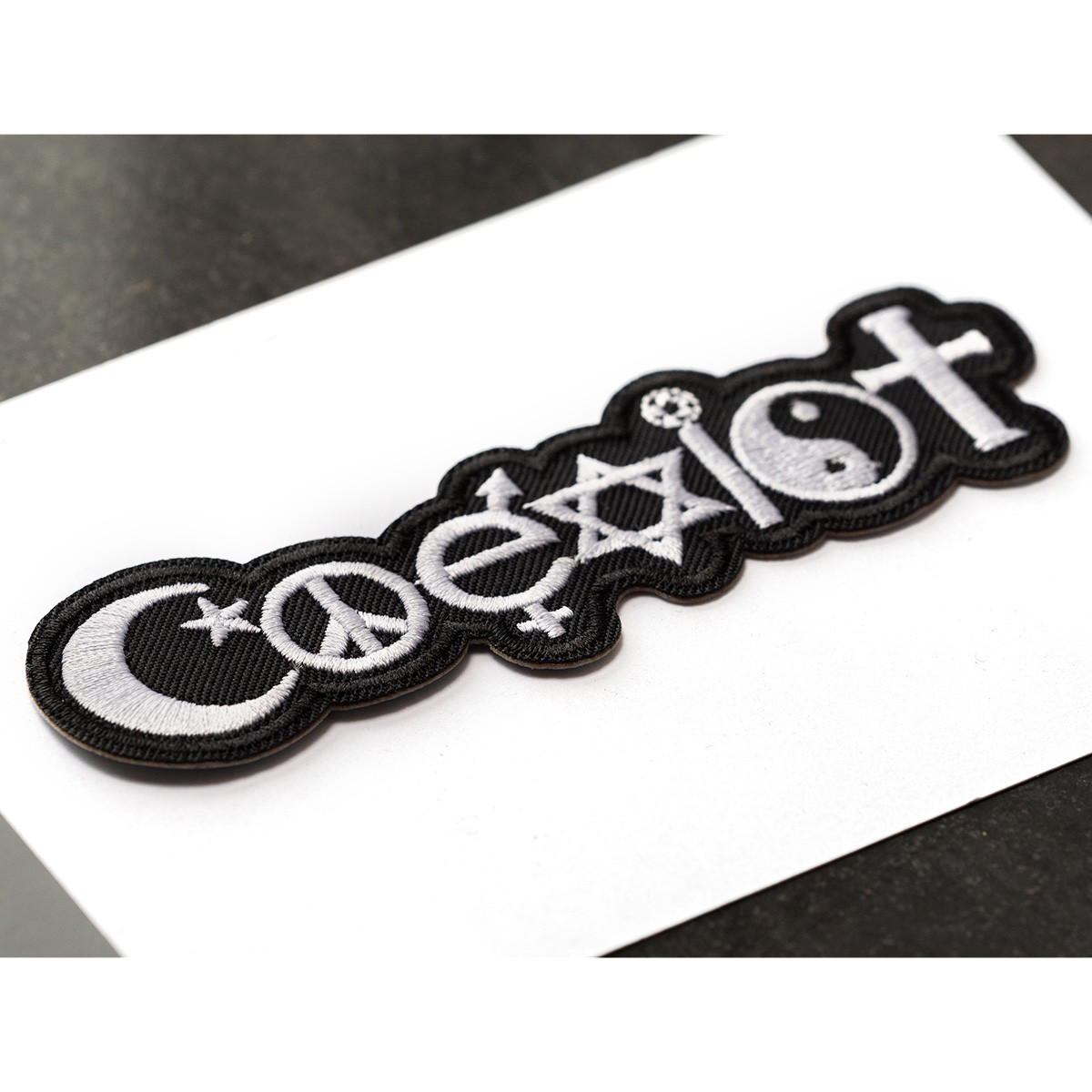 Black Punk Embroidery Sew On Iron On Patch Badge Fabric Applique Craft ...