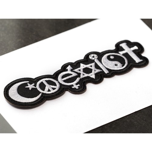 Black Punk Embroidery Sew On Iron On Patch Badge Fabric Applique Craft ...