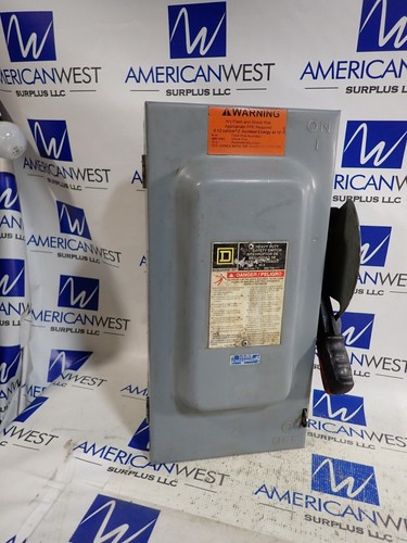 Square D H362 60 Amp 600 VAC 3 Pole Fusible Indoor Disconnect DIS4011 ...