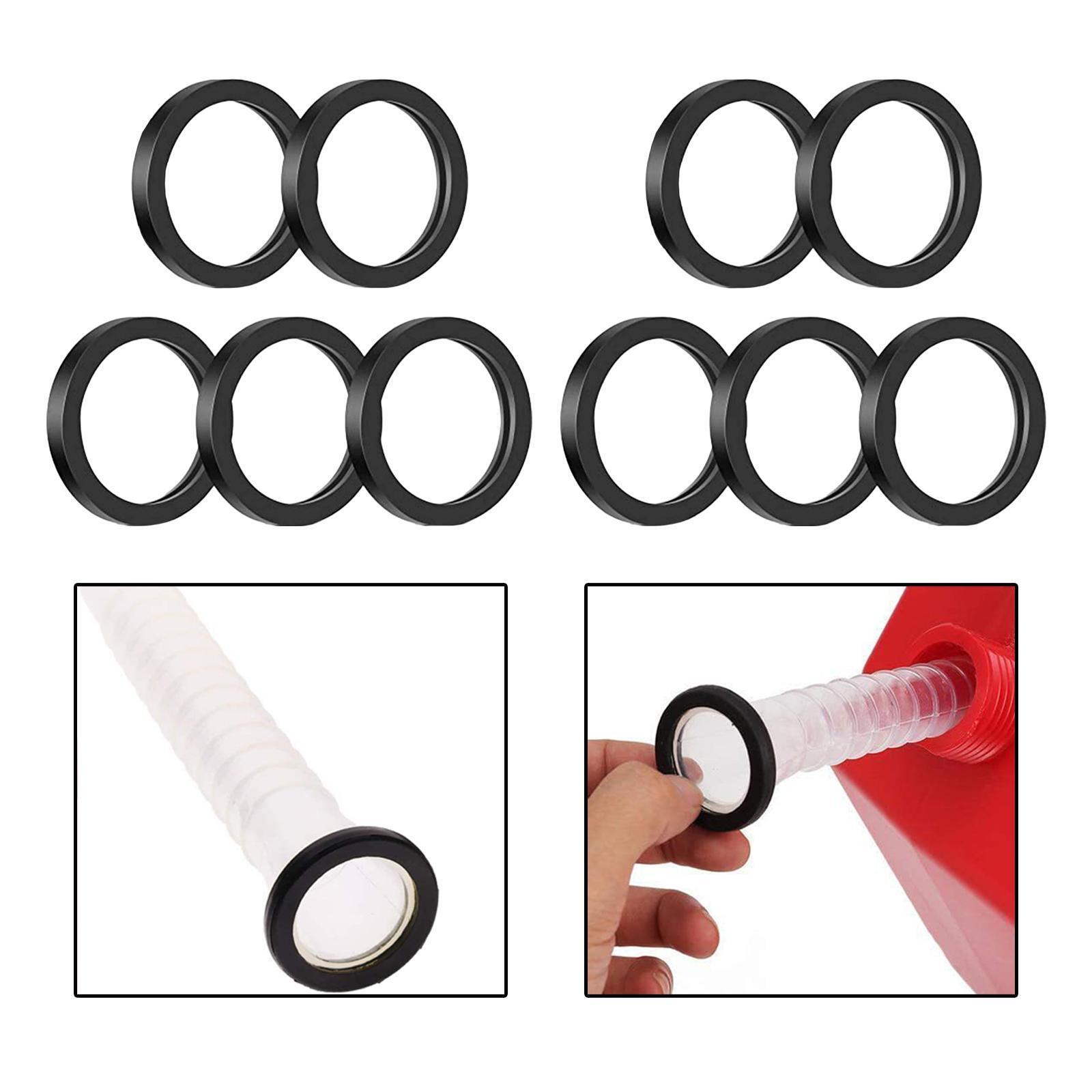 10Pcs Fuel Tank Nozzle Seals for Most Fuel Gas Can Rubber Sealing Rings ...