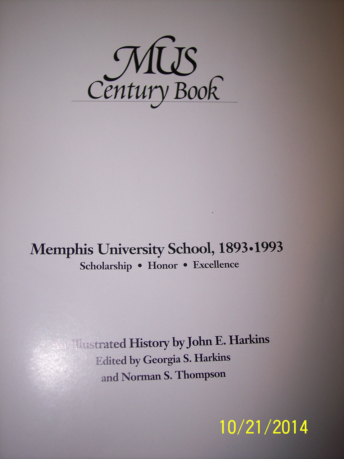 MUS MEMPHIS UNIVERSITY HIGH SCHOOL 1993 CENTURY BOOK ANNUAL YEARBOOK ...