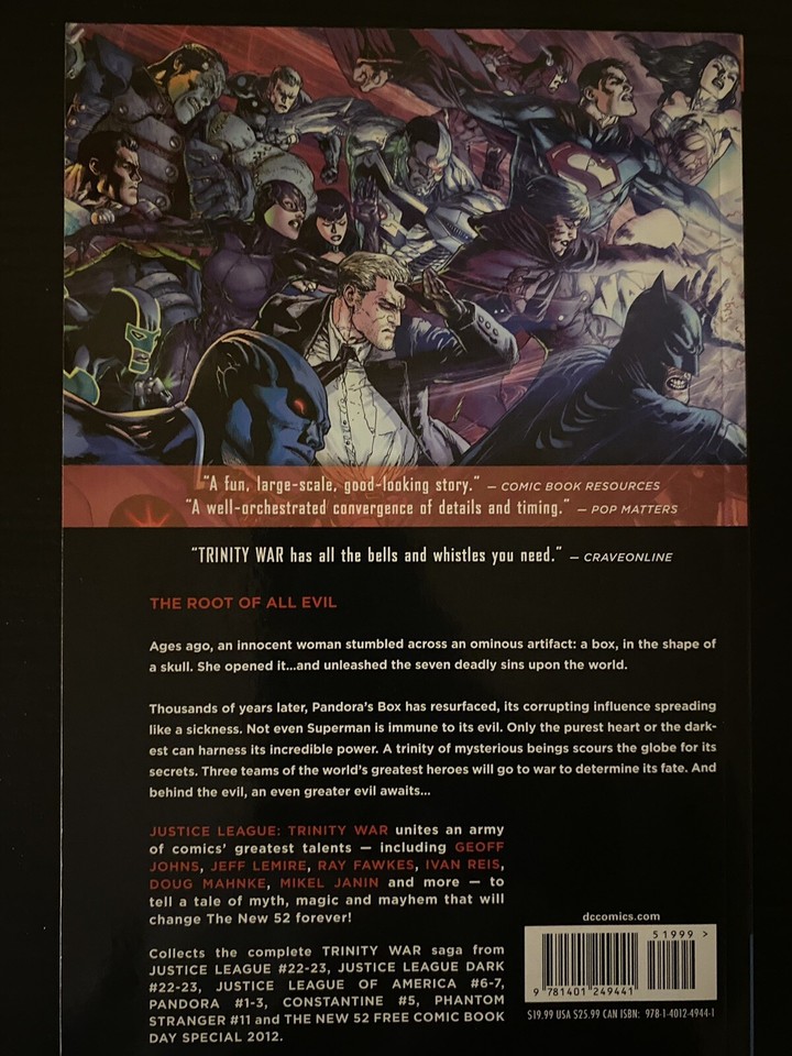 Justice League: Trinity War (DC Comics 2014 January 2015) 9781401249441 ...