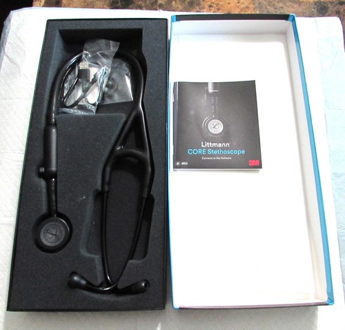 3M EKO Littmann CORE Digital Stethoscope 8480 - Black Matte Tubing | eBay