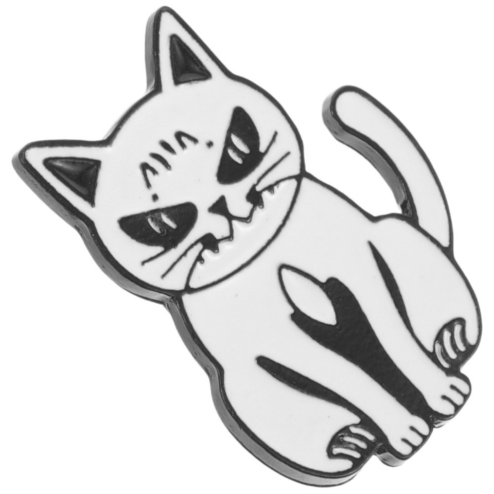 Funny And Cute Cat Brooch Pin Alloy Label Pin Cartoon Brooch Pin ...