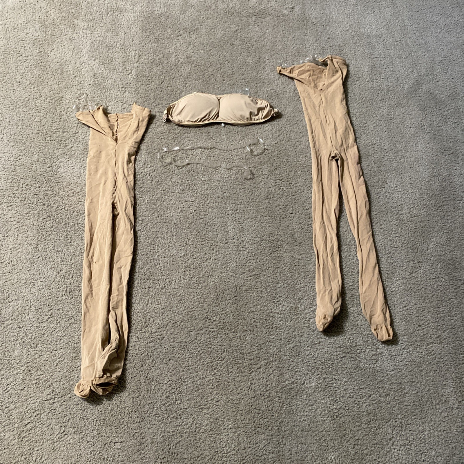 Lot 4 S/M Dance Body Wrap Convert. Tan Tight 1 Bra No Back Strap 1 ...