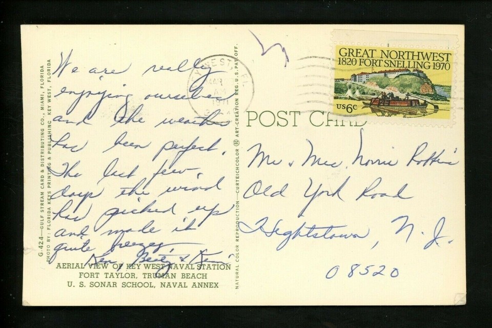 Military Base postcard Naval Station at Key West, Florida FL chrome | eBay