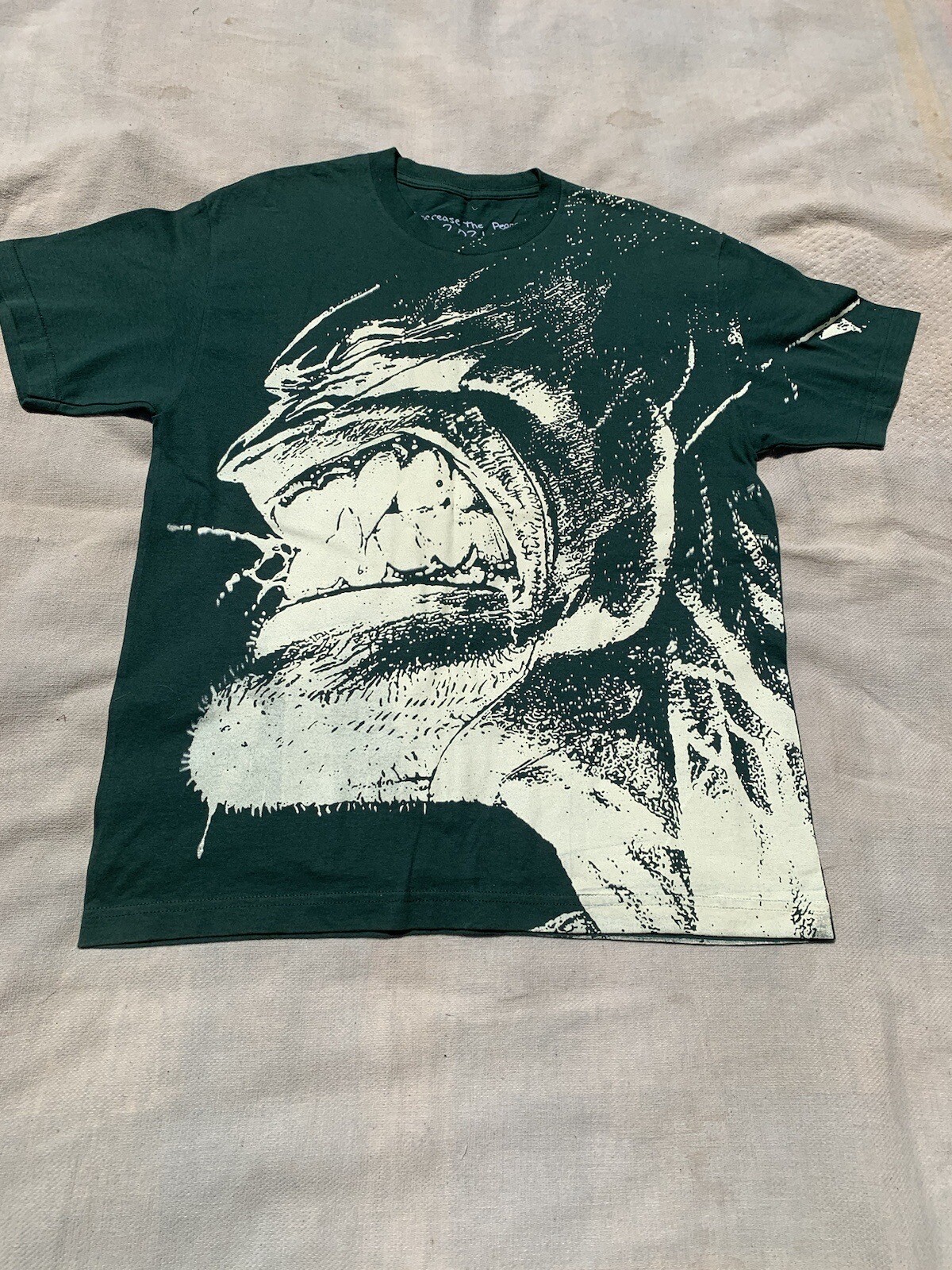 Increase The Peace Wolverine AOP Front And Back Tee - Gem