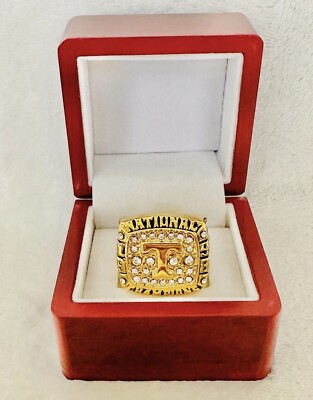 1998 Tennessee Volunteers National Championship Ring W Box, Ship From ...