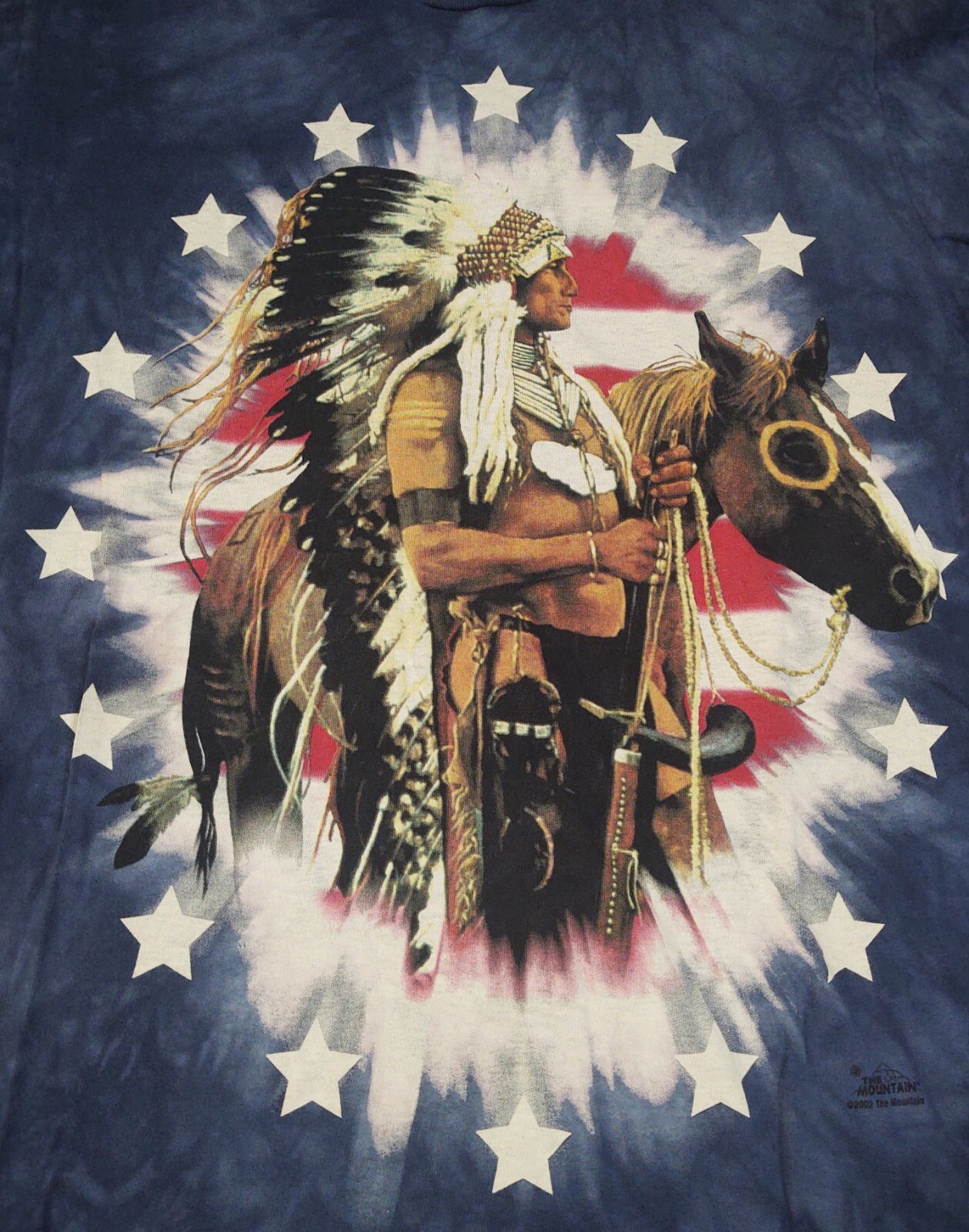 The Mountain Native American Indian Chief Horse Flag … - Gem