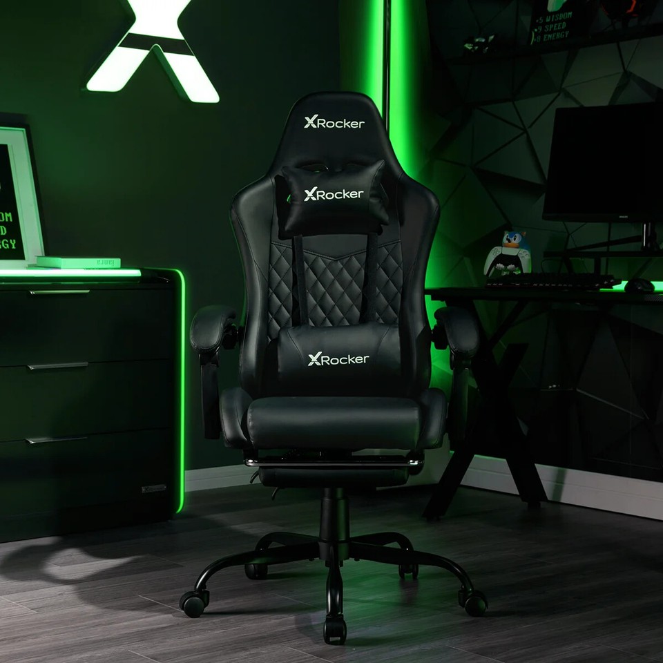 X Rocker Black Apex PC Gaming Chair | eBay