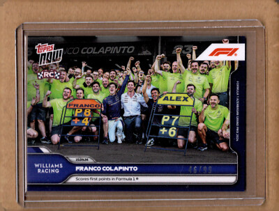 2024 Topps Now Formula 1 Card 55 Franco Colapinto First F1 Points RC ...