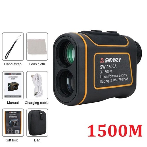 Telescope Laser Range Finder 1500m Monocular Metro Laser Distance Meter ...